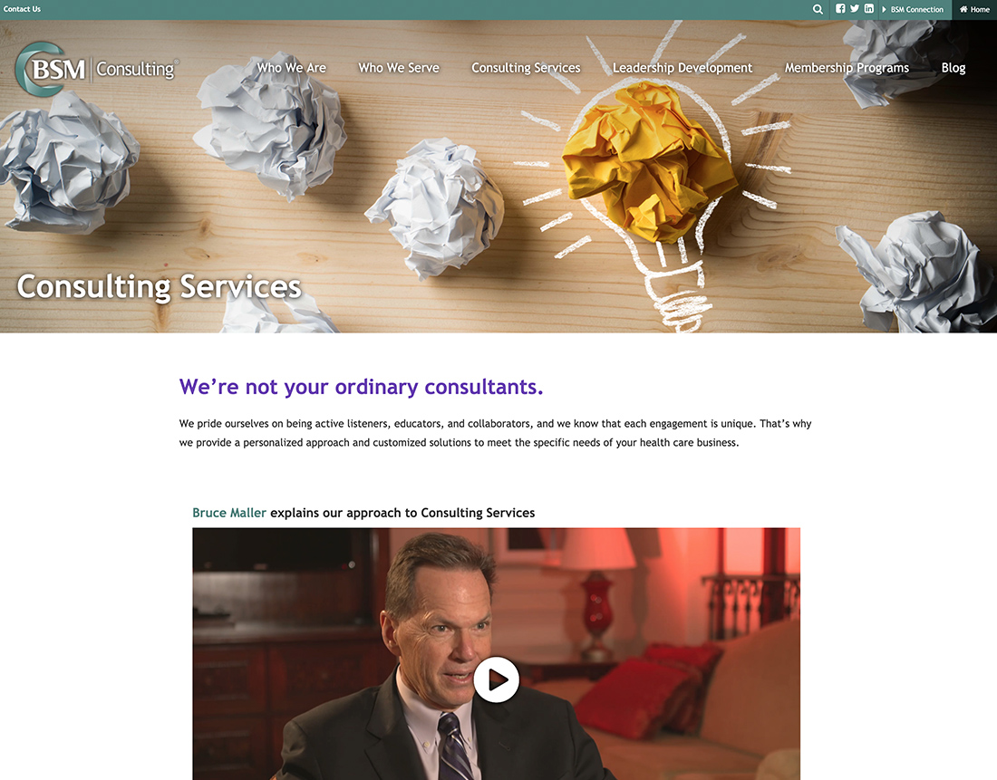 Bsm Consulting Medical Web Design Case Study | SPINX Digital
